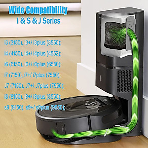 MOYIZA Vacuum Bags 12 Pack for Roomba iRobot i3 i7 j7 i5 i4 i8 s9 Replacement Dirt Disposal Bags