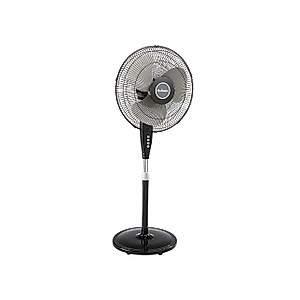 Holmes Oscillating 16 Inch Blade Whole Room Standing Fan Black HSF1610A