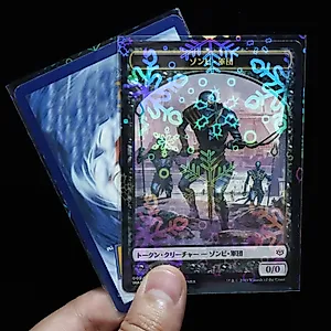 100PCS Snowflake Holographic Foil Card Sleeves for Game Cards Kpop Photocards Top Loading Card Protector (65x90mm)