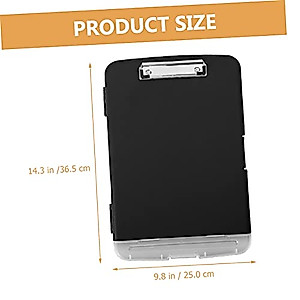 Storage Exam Paper Clips Teacher Clipboard Folder Clipboard Test Paper Holder File Clip Practical Document Holder A4 Black Pp Seal Test Strip Plastic Document Folders