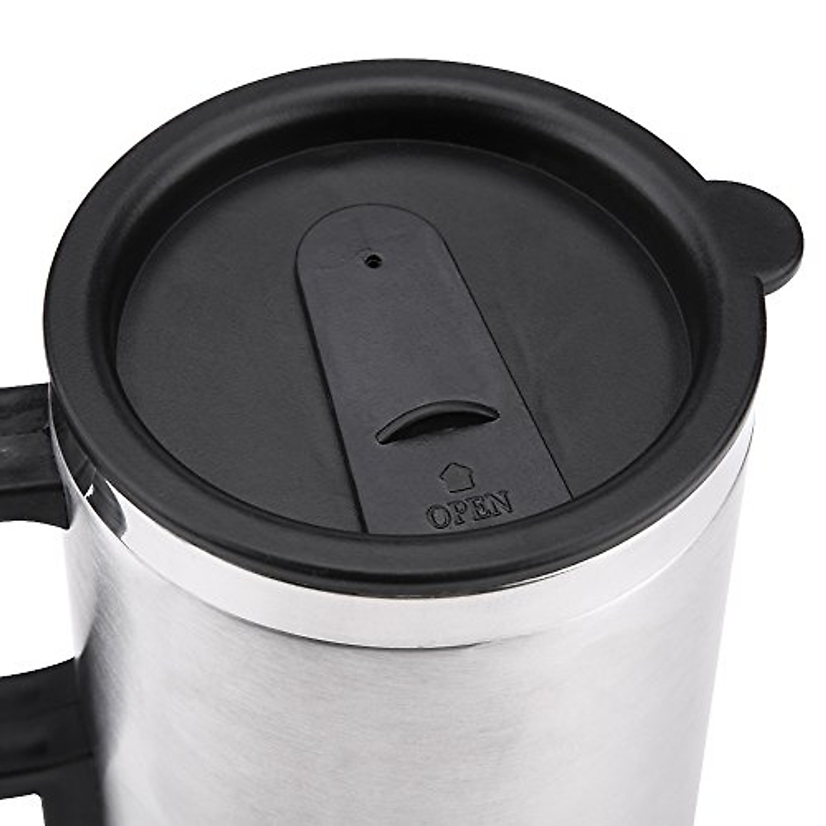 Electric Water Kettle, 12V 450ml Electric Incar Stainless Steel Travel Heating Cup Coffee Tea Car Cup Mug