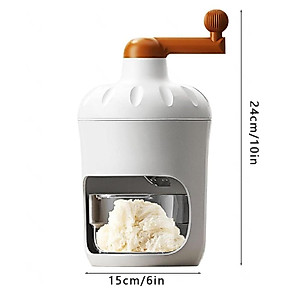 Ice Shaver Machine for Home Use, with 4 Ice Cube Molds, Shaved Ice Crusher Thick Blade, Safe and Labor Saving, Ice Grinder, for Making Drinks