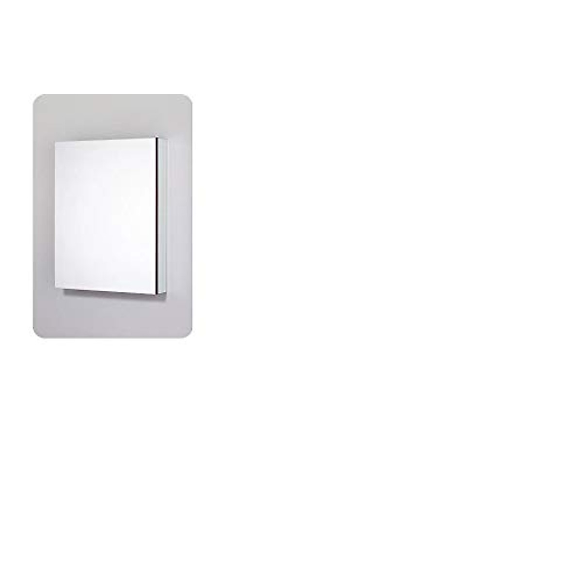 Robern PLM2430G Polished Edge, Classic Gray Interior ̶ Non-Handed PL Series 24" x 30" Flat Top Cabinet