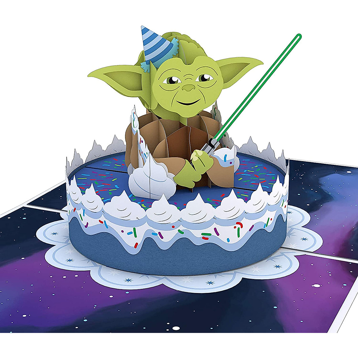 Lovepop Star Wars™ Yoda™ Birthday Pop Up Card, 5x7-3D Birthday Greeting Card, Pop-Up Birthday Cards for Kids, Celebration Cards, Star Wars™ Birthday Card