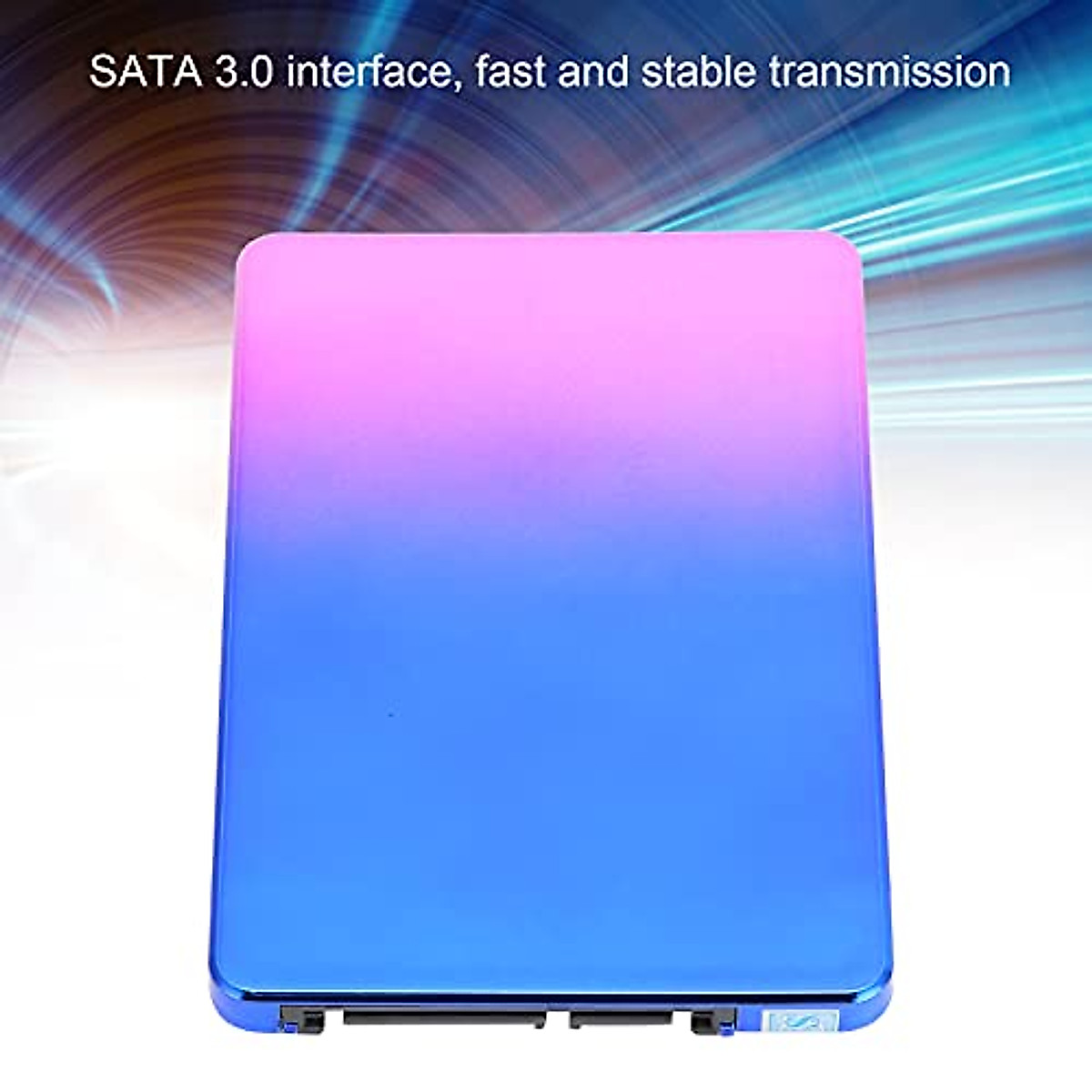 Yunir Solid State Disk, 2.5in SATA 3.0 Interface Portable SSD, High Speed SSD Storage Device with Fashionable Color Fit for Computer Desktop(120GB)