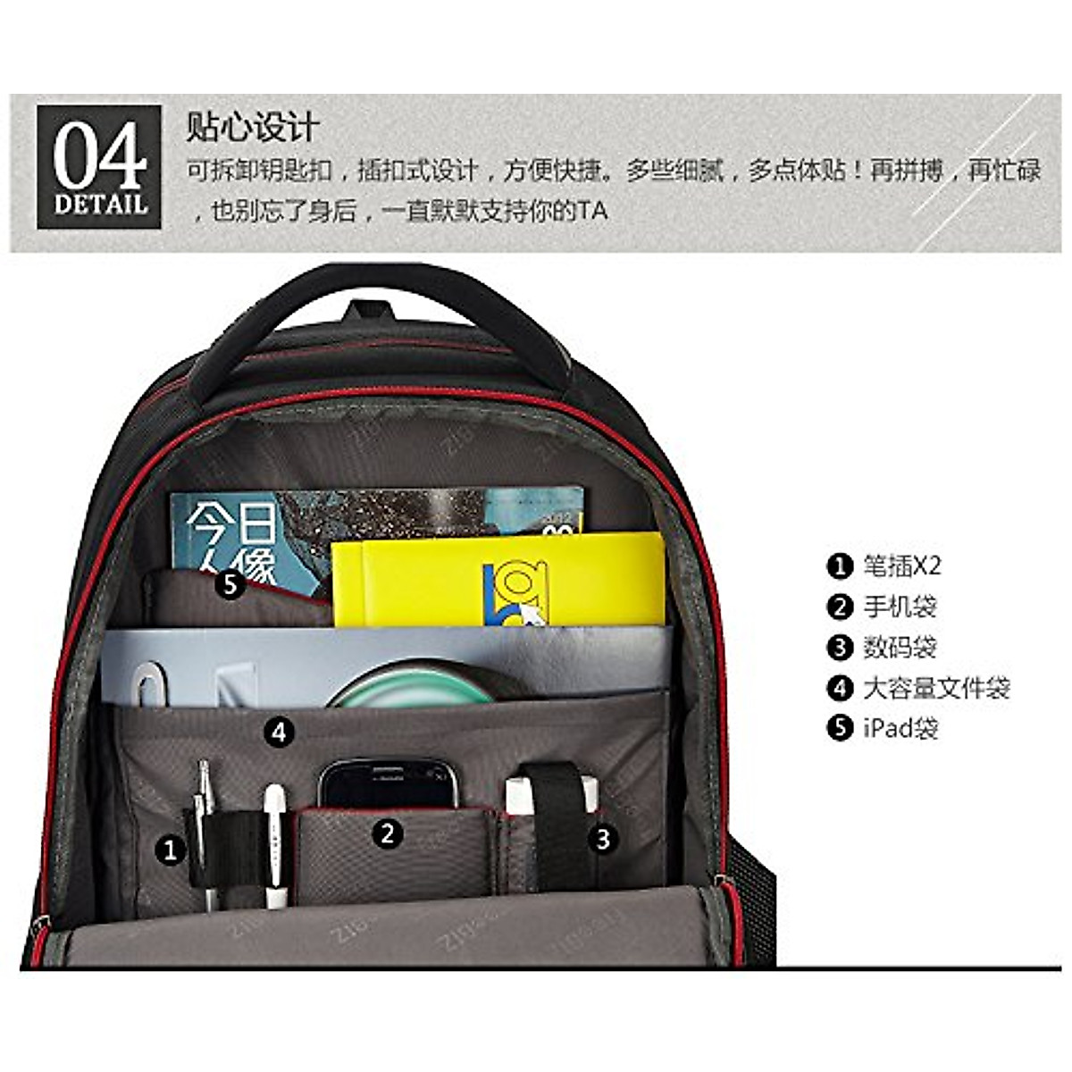 Freebiz Business, Travel & Sports Water Repellent Polyester Laptop Backpack With Adjustable Laptop Bag