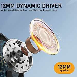 Active Noise Cancelling Wireless Earbuds, ANC Bluetooth 5.0 Headphones with Charging Case, Touch Control, Built-in 4 Mic Earphones, Deep Bass, 30H Playtime, Waterproof Headset for Android iOS