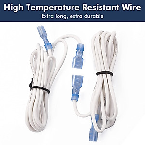 Hiorucet Yiming Magnetic Thermostat Switch with High Temperature Resistant Wire for Fireplace Blower Fan, Wood Stove, Gas Log Fireplace, Circuit On At 120°F and Off At 90°F.