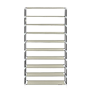 Ochine 10 Tier Shoe Rack Storage Organizer Non-Woven Shoe Organizer with Dustproof Cover Closet Shoe Storage Cabinet Organizer Portable Entryway Free Standing Shoe Racks (Ship from USA)