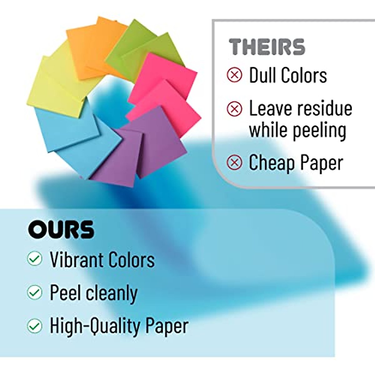 Mr. Pen- Sticky Notes, Sticky Notes 3x3, 12 Pads, Colored Sticky Notes, Sticky Notes, Sticky Note Pads, Stick Notes, Sticky Pad, Colorful Sticky Notes Pack, 3x3 Sticky Notes