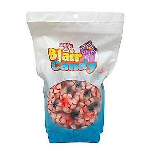 Gummy Eyeballs - 5 LB Resealable Stand Up Candy Bag - Halloween Themed Bloody Eyeball Gummies - Scary Novelty Candy for Trick or Treaters and Party Favor Bags