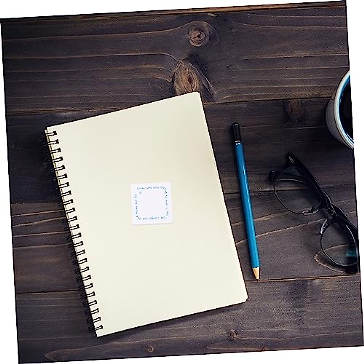 VILLCASE 2pcs Seal Decorative Wood Photo Album Scrapbook Seal Stamp Retro Decor Wooden Stamps Blue Decor Scrapbook Stamp DIY Seal Students Stationery Rubber Simple Hand Account