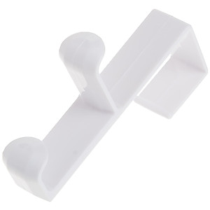 iDesign Over the Door, Organizer Hook for Coats, Hats, Robes, Towels - Double Hook, White