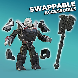 MEGA Halo Infinite Toy Vehicle Building Sets, Chopper Takedown Motorcycle With 2 Poseable, Collectable Micro Action Figures and Accessories