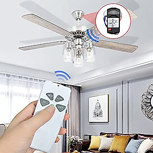 2 Pack Universal Ceiling Fan Remote Control Kits with Light Dimmer 3 Speed Fan Controller Receiver Lamp Dim Remote Replacement for Hampton Bay/Hunter/Harbor Breeze/Westinghouse/Honeywell & More