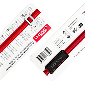 Lastword Bookmarks - Elastic Bookmark Perfect for Any Book - Book Markers for Women - Bookmarks for Men - Bookmarks for Kids - Don't Lose Your Mark, Design Made in Italy Book Marks (Red)