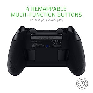 Razer RZ06-02610100-R3G1 Raiju Tournament Edition Wireless and Wired Gaming Controller with Mecha Tactile Action Buttons, Interchangeable Parts and Quick Control Panel, Black