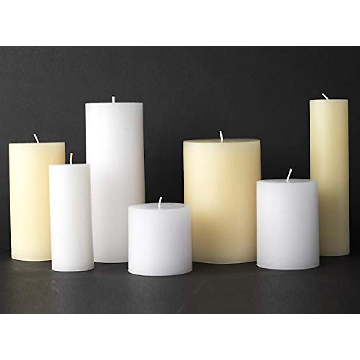 TAG Trade Associates Group Chapel 4x6 Ivory Pillar Candle Unscented Drip-free Long Burning Hours for Home Decor Wedding Parties 4x6 Ivory
