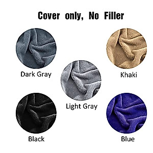 Taotique (Cover only, No Filler) Giant Bean Bag Chair Cover Soft Faux RH Fur Sofa Bed Cover Washable Bean Bag Couch Cover for Adult and Kids with Liner