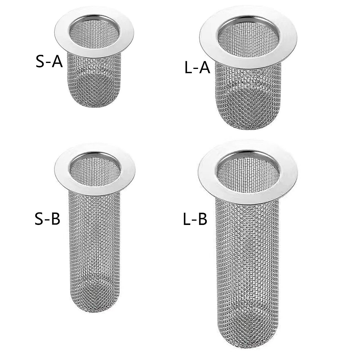 Stainless Steel Floor Drain Filter Mesh Kitchen Bathroom Sewer Anti-blocking Slag Bathtub Sink Hair Filter Strainer Trap Shower Bathtub Hair Catcher Sink Drain Stopper Shower Drain Hair Trap