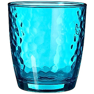 Bormioli Rocco Palatina Rocks Glasses, Blue, Set of 6