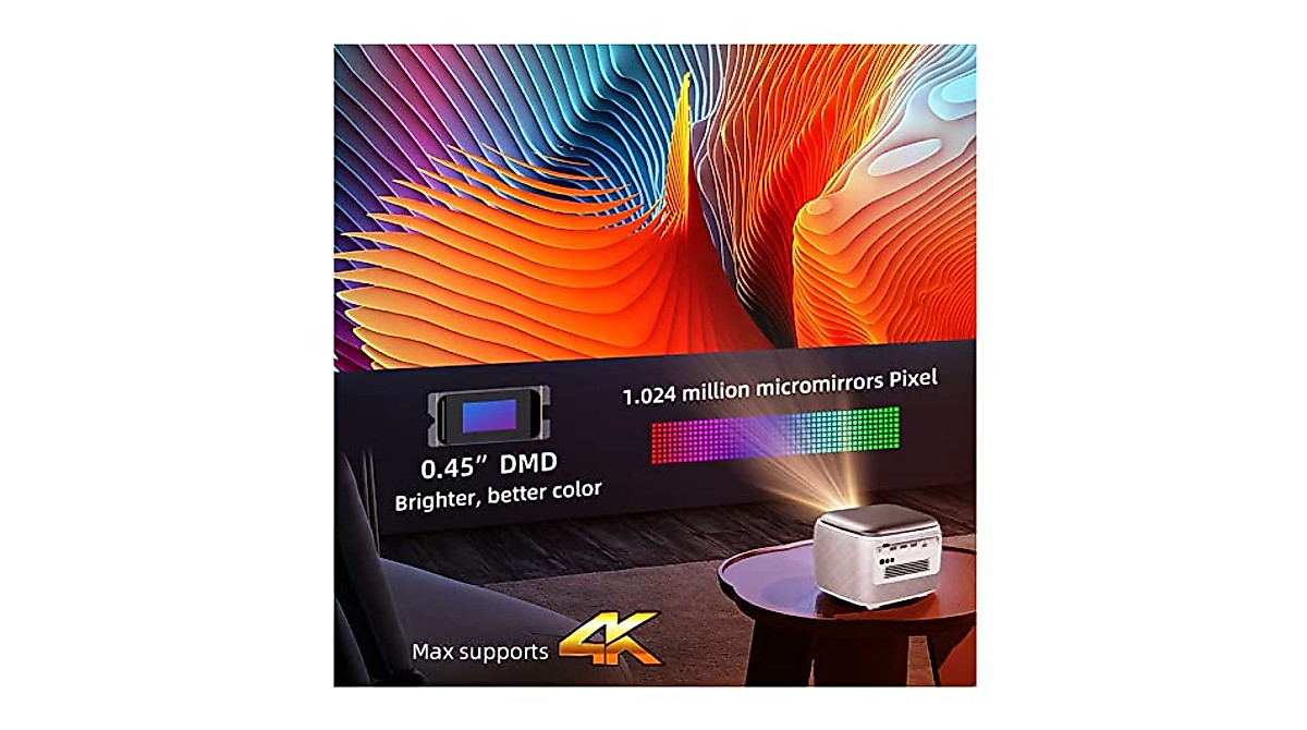 DINOY Focus Smart Android WiFi 4K Home Theater Projector