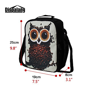 Dispalang Horse 3D Printed Lunch Bags for Children Small Insulated Cooler Bag Messenger Lunch Box Bags
