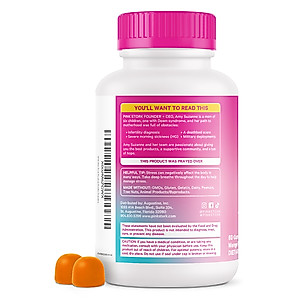 Pink Stork Premium Fertility Gummies for Women - Prenatal Conception Supplements for Her with Inositol, CoQ10, Folate and Vitamins to Support Hormone Balance, Ovulation + Menstrual Cycle, 60 Gummies