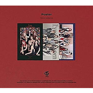 JYP TWICE - Eyes wide open (Vol.2) Album+Folded Poster+Extra Photocards Set (Retro ver.) JYPK1006