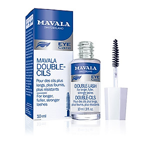 Mavala Double Lash Nutritive Eyelash Serum for the Appearance of Longer Lashes, Natural Looking, Denser Lashes + Eyebrows, 0.3 Ounce Bottle (1 Pack)