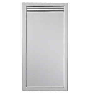 Atatod 14-inch Single Pull-Out Trash can Stainless Steel Outdoor Kitchen Trash can can Store a 10 Gallon Commercial Trash can Without Handle Design