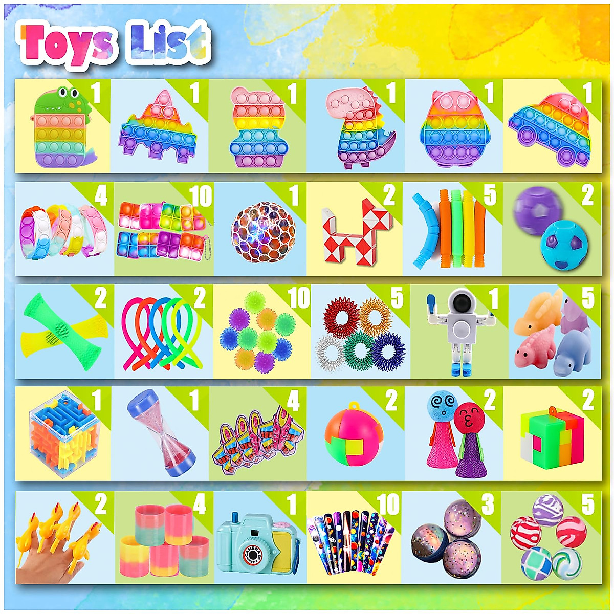 400 Pcs Party Favors for Kids, Easter Basket Stuffers, Fidget Toy Pack, Stocking Stuffers Carnival Prizes Treasure Box Toys for Classroom Bulk Toys Goodie Bag Stuffers Pinata Fillers for Kids