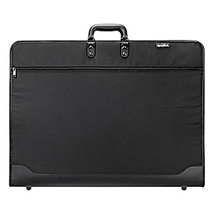 Speedball Universal Heavy Duty Art Portfolio Carrying Case with Handles for Storing and Transporting Artwork, Sketch, Drawing and Canvas, Black, 20 x 26 Inches