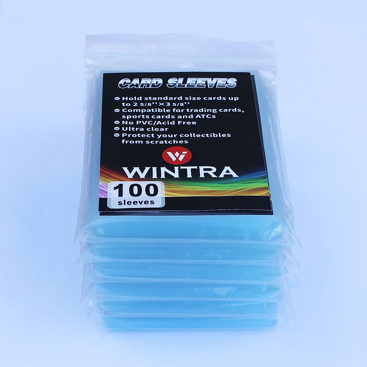WINTRA 1200 Count Ultra Clear Penny Card Sleeves,Soft Card Protectors for Baseball Cards, Sleeved Trading Cards
