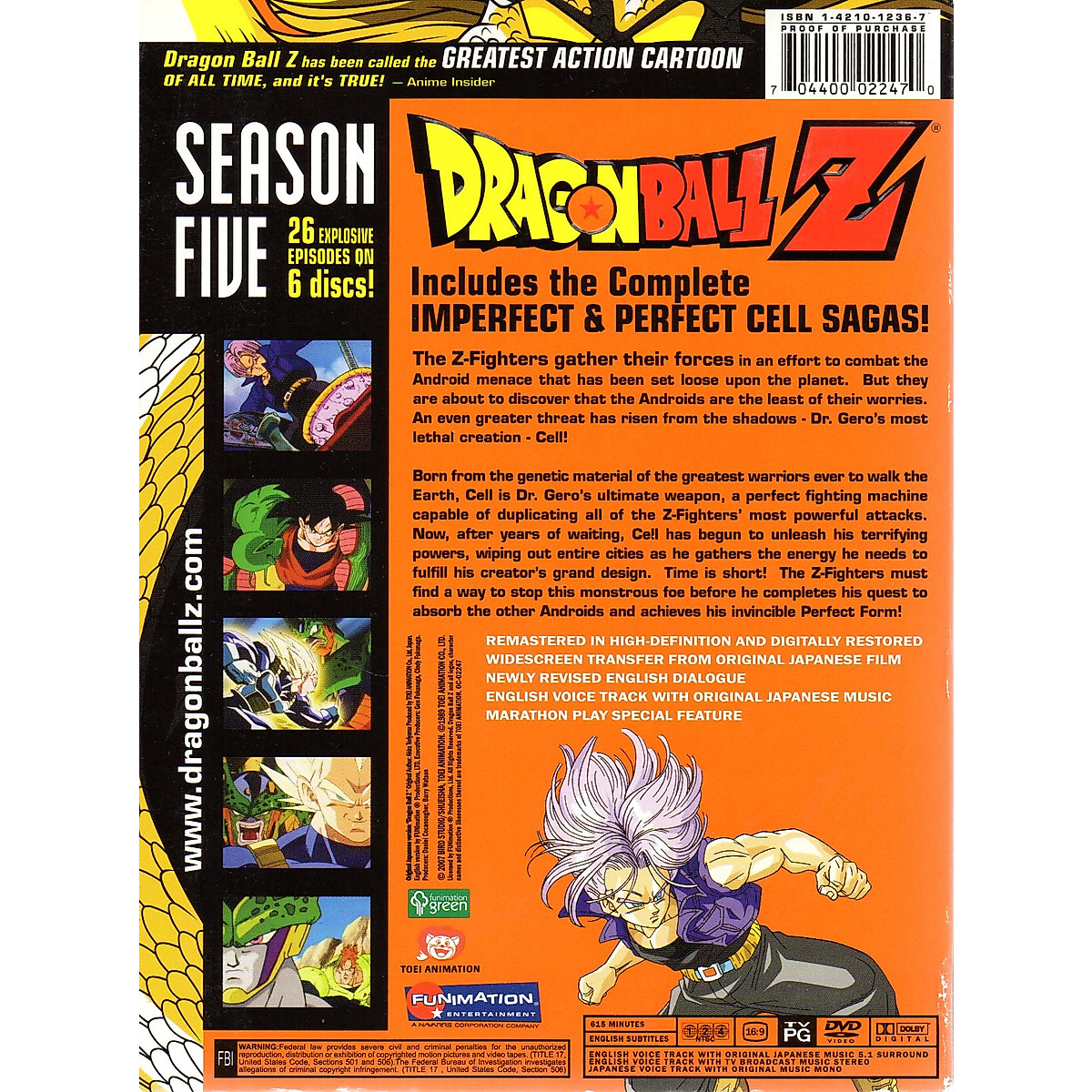 Dragonball Z Complete Seasons 1-9 Box sets (9 Box Sets)