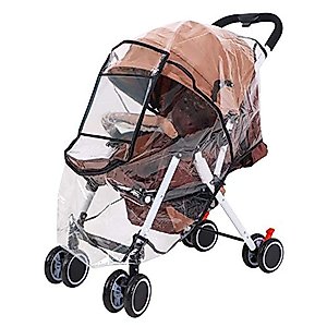Simplicity Stroller Rain Cover Universal Rain Cover for Stroller Baby Universal Waterproof Windyproof Weather Shield Stroller Rain Cover, Window Style
