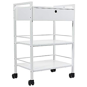 Pro Medical Dental Mobile Utility Cabinet & Cart with Steel Frame and One Drawer