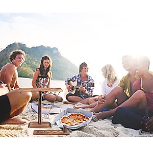 Tabletop Hooks Game, Ring Toss Game for Kids Adults, Handheld Board Games with Shot Ladder Bundle,Outdoor Indoor Handmade Wooden Hook and Ring Shot Games for Adults Party