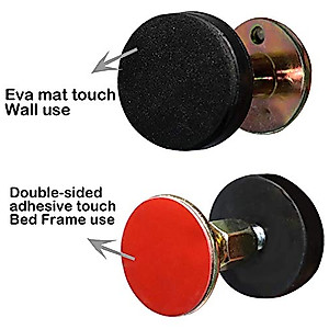 Y-WIN Bed Frame Anti-Shake Tool Adjustable Anti-Shake Fixer Headboard stoppers for Room Wall  Beds Cabinets Sofas,Allow Bed to Be Stationary Easy Install 2PCS