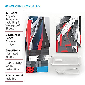 POWERUP 2.0 Beginner's Kit – Includes 2.0, Paper Airplane Templates, and Instructional Book for Fun Learning!
