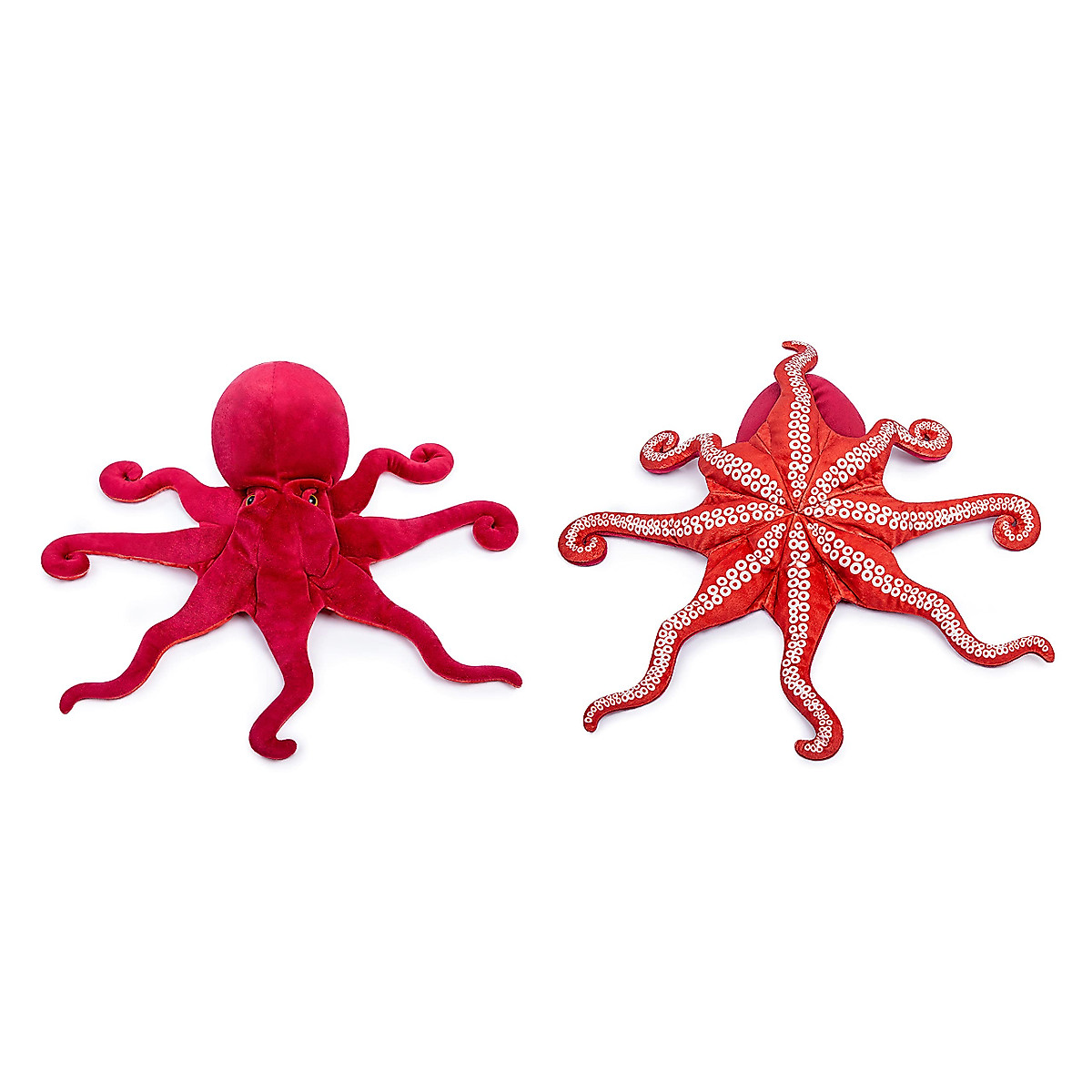 ZHONGXIN MADE Simulation Octopus Plush Toy -Red Soft Real Life Octopus Stuffed Animal Toys, Lifelike Deep Sea Creeping Animal Octopuses Plush Toys for Children Boys Girls (18 inch)