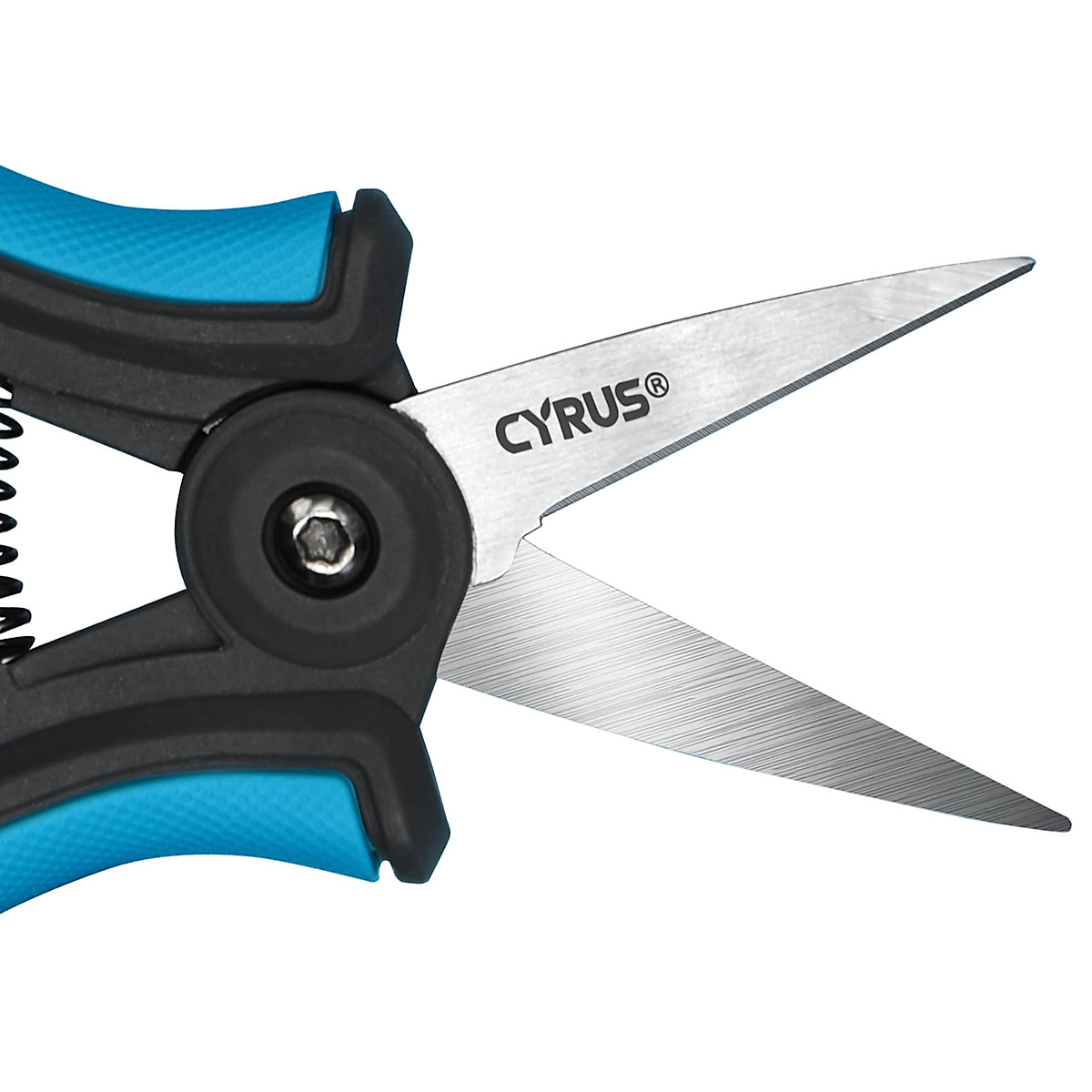 6” Gardening Scissors Hand Pruner Pruning Shear with Straight Stainless Steel Blades Trimming Hand Pruner