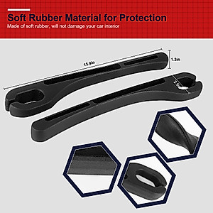 ARISMOTOR Car Side Seat Gap Filler Universal Fit Organizer for Car SUV Truck to Fill The Gap Between Seat and Console Stop Cellphones Keys Wallet Coins from Dropping, Pack of 2