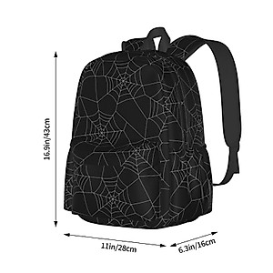 SDERDZSE Halloween Bats Goth Backpack Casual Large Capacity Daypack Lightweight Travel Backpack For Men Women