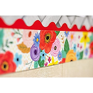 Teacher Created Resources Wildflowers Straight Border Trim, 35 Feet