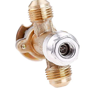 P1TOOLS Low Pressure LPG Propane Gas Fireplace Fire Pit Flame Failure Safety Control Valve Kit （Low Pressure Propane Valve with 3/8" Flare Inlet & Outlet）, Suitable for Gas Grill, Heater, Fire Pit