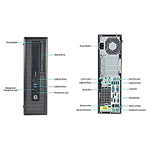 HP EliteDesk 800 G1 Small Form Desktop Computer - Intel i7-4770, 16GB Ram, 1TB SSD + 500GB HDD, WI-FI, NVIDIA GT 710 HDMI 4K Support, VGA - Windows 10 Pro (Renewed)