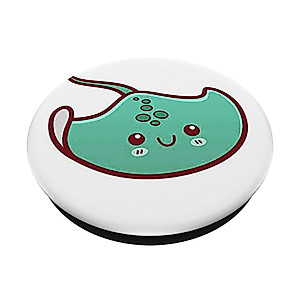 Cute Sea Animals Design Gift Stingray Background on White PopSockets PopGrip: Swappable Grip for Phones & Tablets
