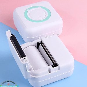 LUKEO Mini Portable Thermal Printer Paper Photo Pocket Thermal Printer Printing BT Connect Printers Photo Lable (Color : Black-JoJo's Bizarre Adventure1, Size : 8 * 3.5 * 8cm)
