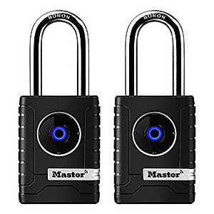Master Lock Padlock, Bluetooth Lock, 2-7/32 in. Wide, 4401D (Pack of 2)